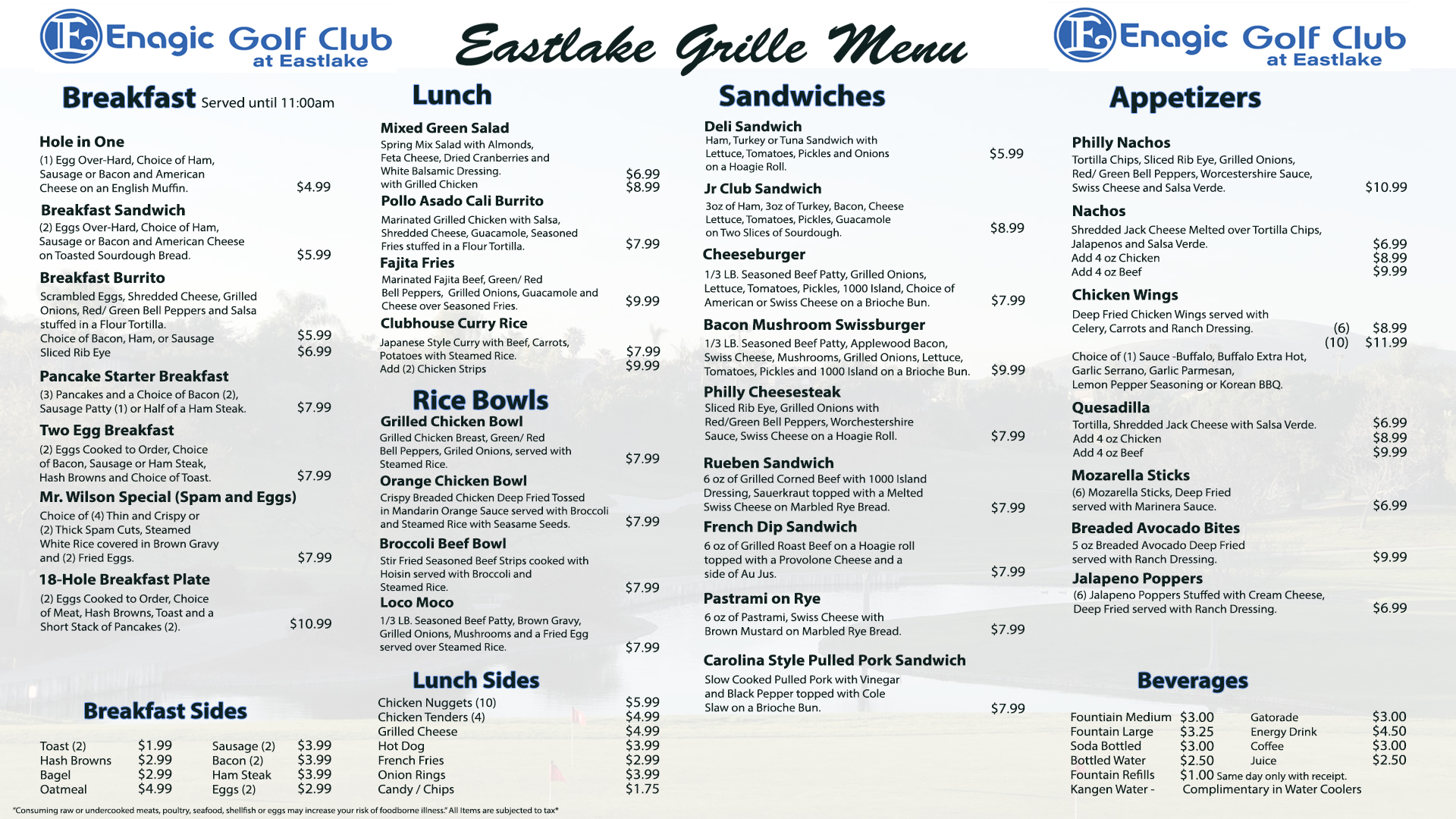 Eastlake Grille - Enagic Golf Club at Eastlake